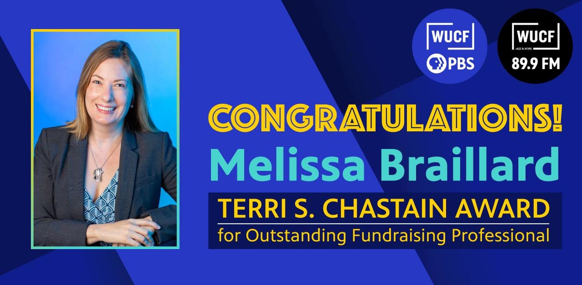 Melissa Braillard Receives the Terri S. Chastain Award for Outstanding ...